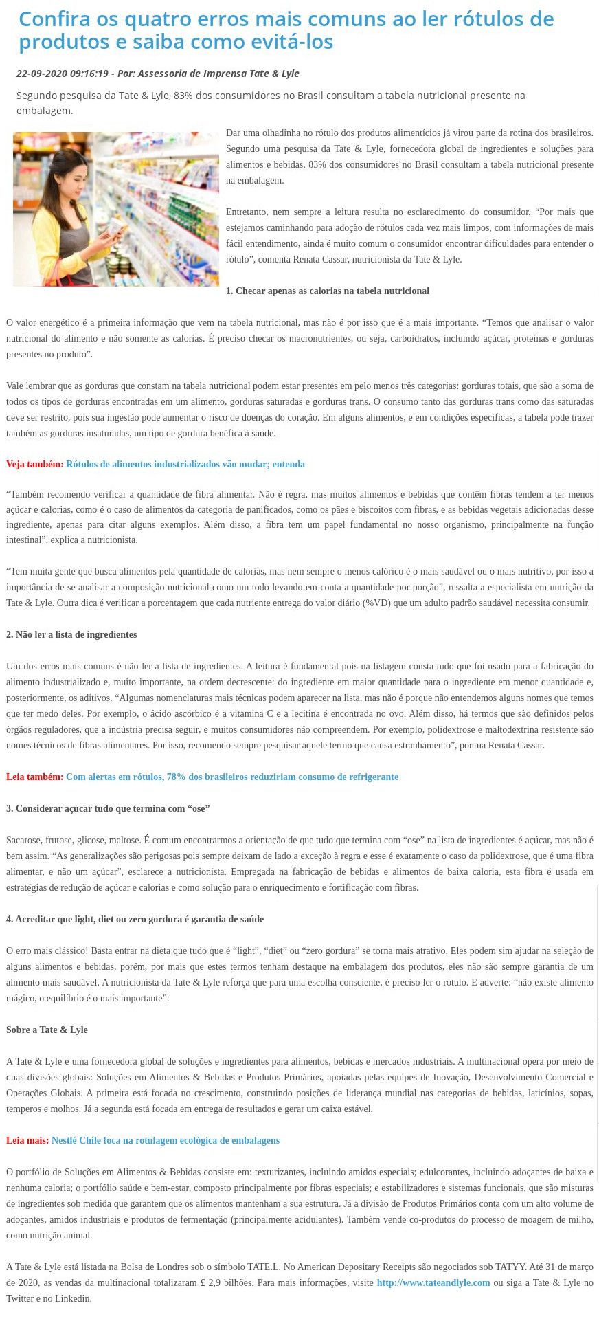 Confira os quatro erros mais comuns ao ler rótulos de produtos e saiba ... Confira os quatro erros mais comuns ao ler rótulos de produtos e saiba ...