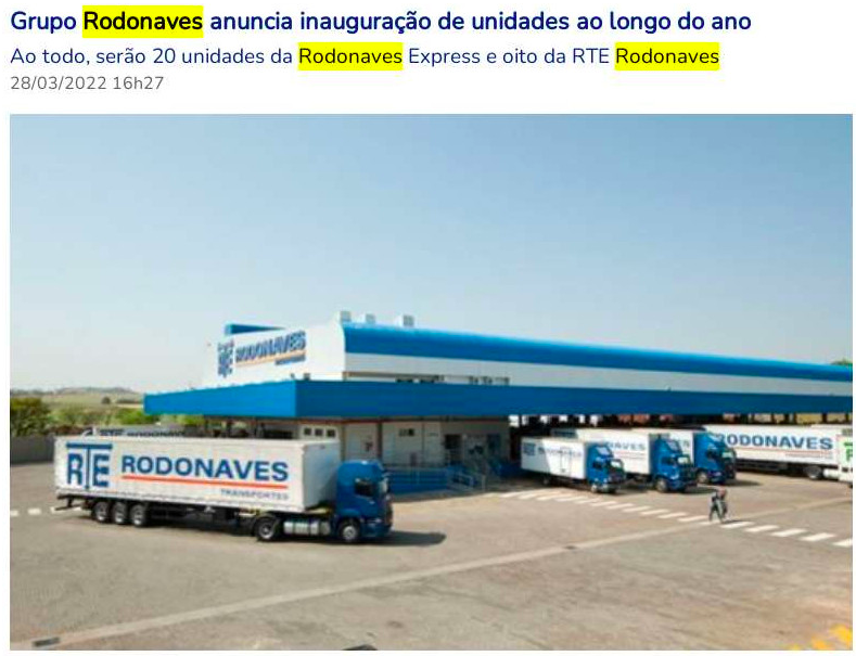 Grupo Rodonaves anuncia inauguração de unidades ao longo do ano - Trama
